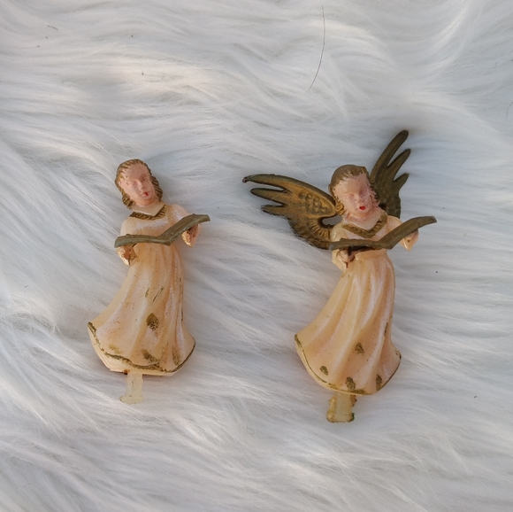 Source Unknown | Holiday | Vintage White Plastic Angel | Poshmark